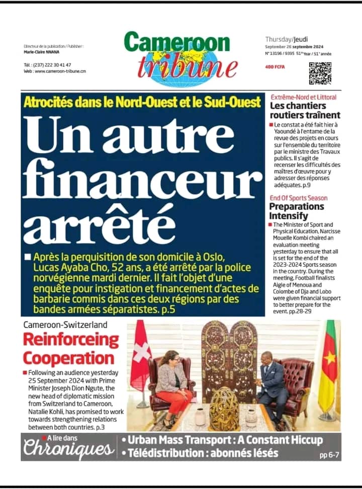 Politique : La presse écrite camerounaise salue l’arrestation Lucas ...
